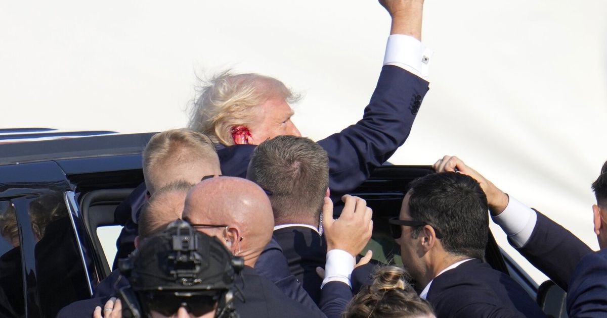 Amid chaos and gunfire, Trump raised his fist and projected a ...