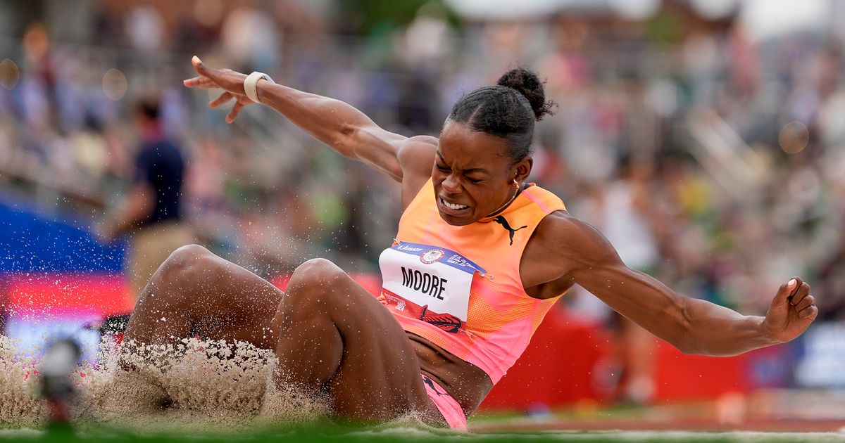 Olympic history for Jasmine Moore. She’s the 1st US woman to qualify ...
