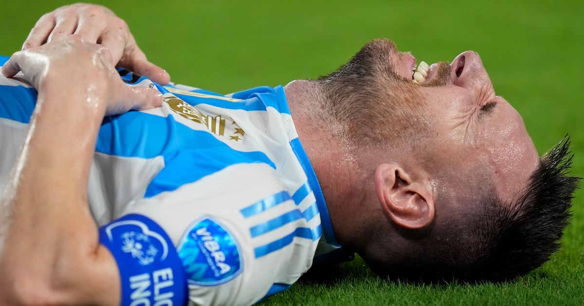 Lionel Messi exits Copa America final with apparent leg injury, ankle ...