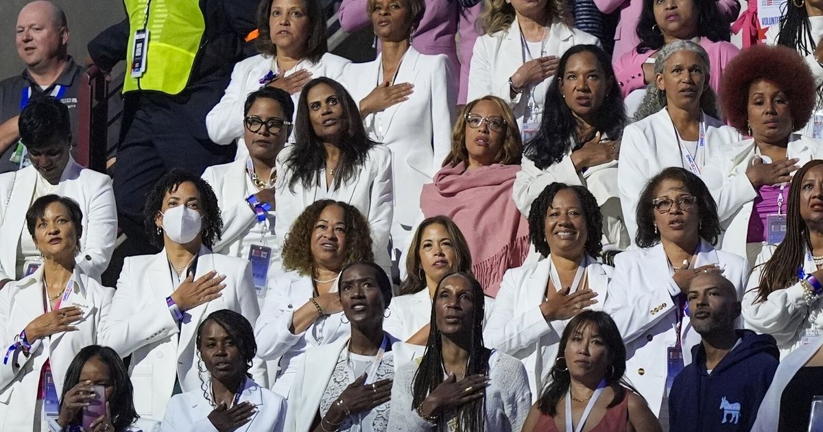 Female delegates at the DNC are wearing white to honor women’s suffrage ...