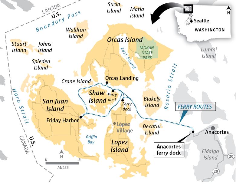 San Juan Islands Ferry Map Unnamed Creek At English Camp San Juan