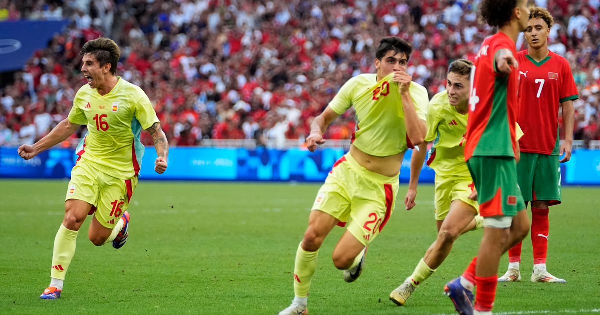 Spain beats Morocco 2-1 to reach its second straight Olympics final in ...