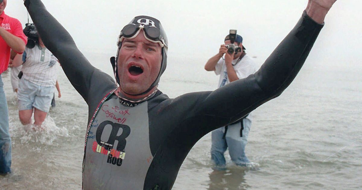 Marathon swimmer ends his quest to cross Lake Michigan after two days ...
