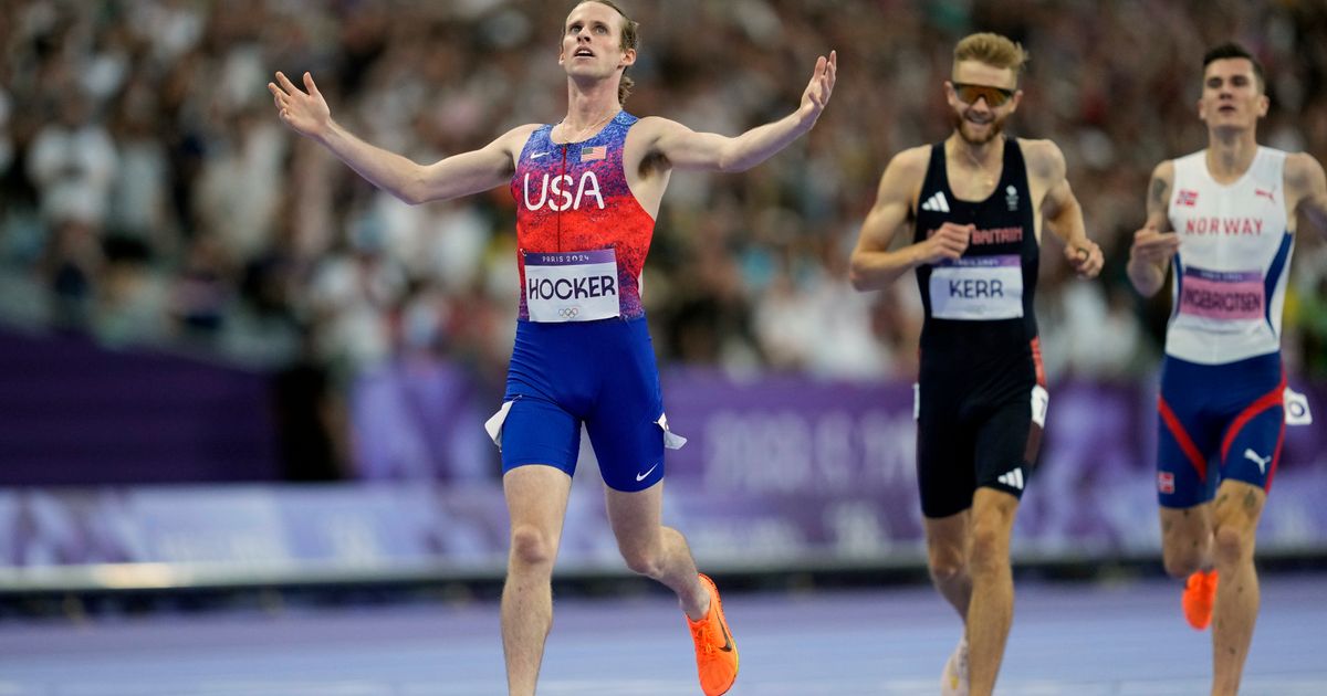 American Cole Hocker pulls Olympic shocker in men’s 1,500, leaving Kerr ...