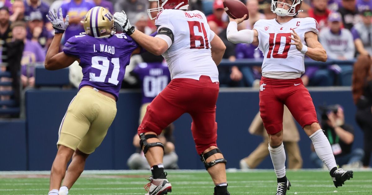 WSU’s John Mateer ‘a warrior’ for Cougars in Apple Cup win over UW ...