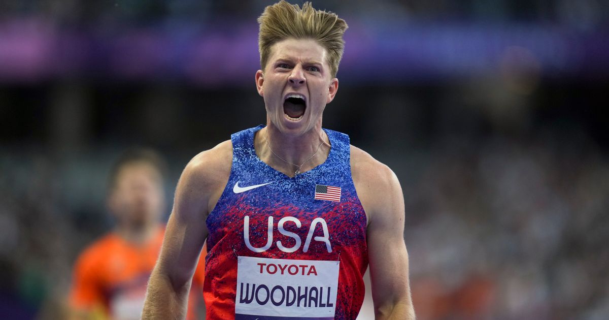 Hunter Woodhall wins Paralympic sprint title to join his wife as a gold ...
