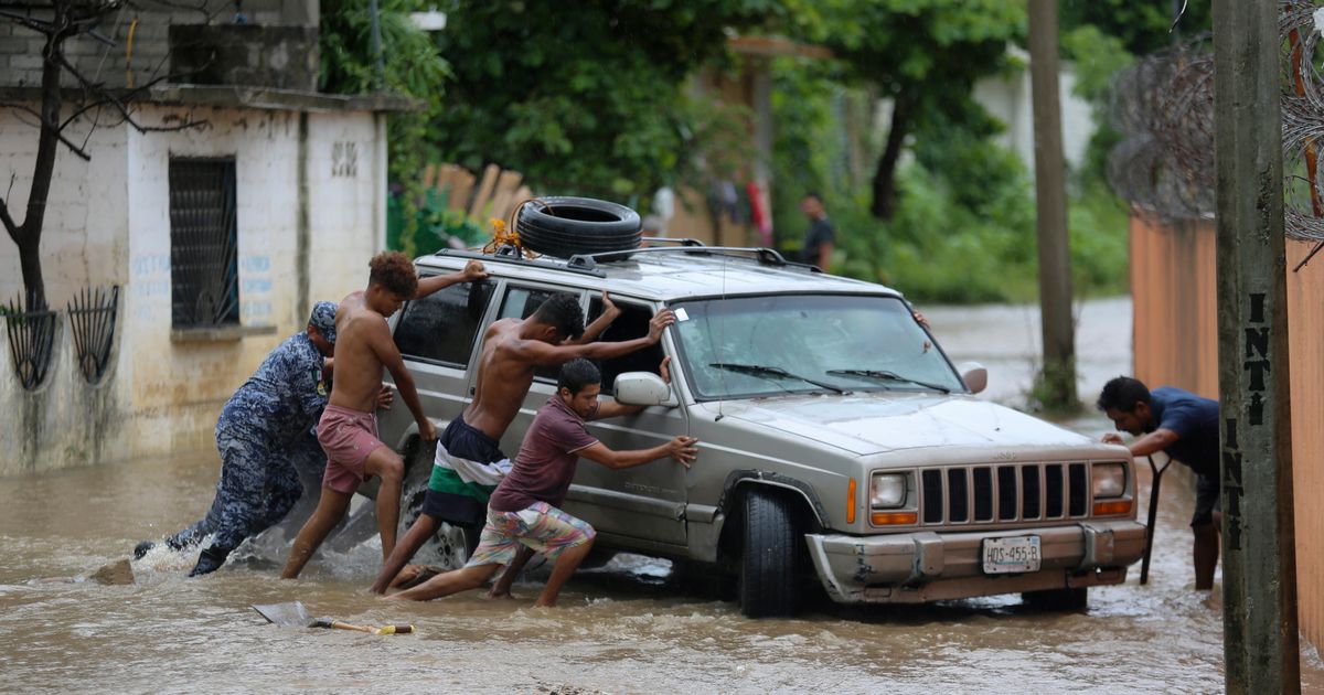 John as a tropical storm hits Mexico’s Pacific coast a 2nd time | The ...