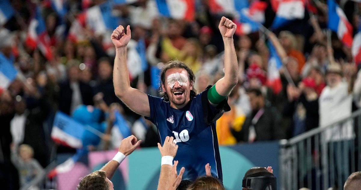France wins gold in blind football at Paralympics under Eiffel Tower ...