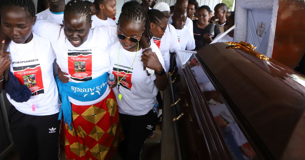 The body of a Ugandan Olympic athlete who was set on fire by her ...