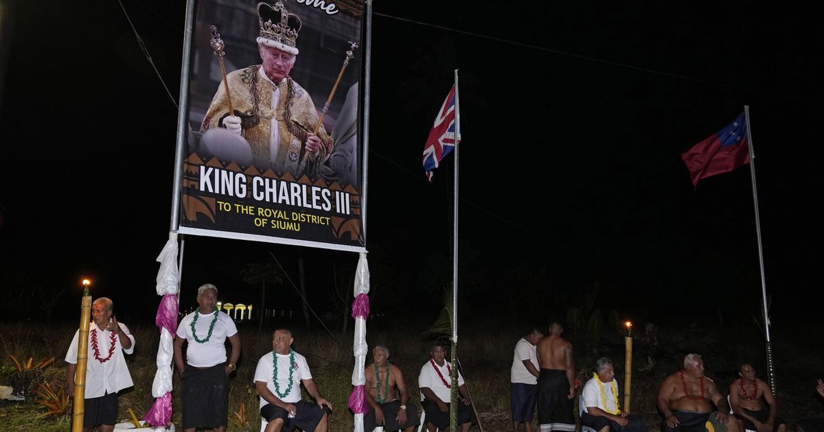 Charles gets a warm welcome on his first visit as king to Samoa. But ...