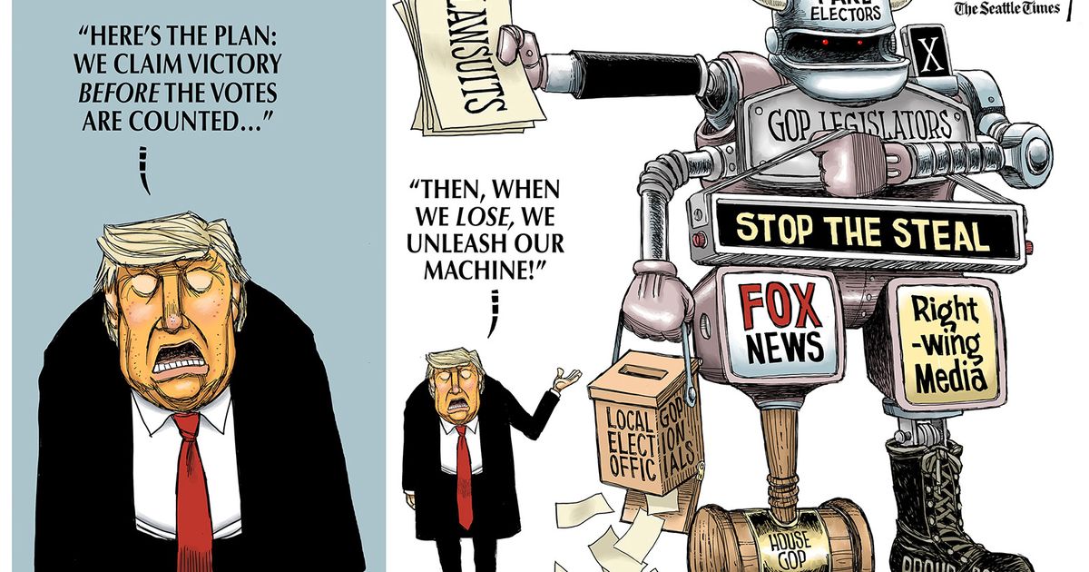Trump’s big lie is America’s never-ending nightmare | The Seattle Times