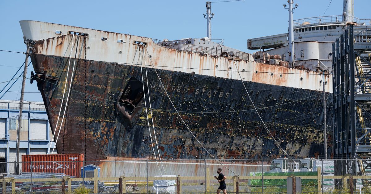 Historic ocean liner could soon become the world’s largest artificial ...