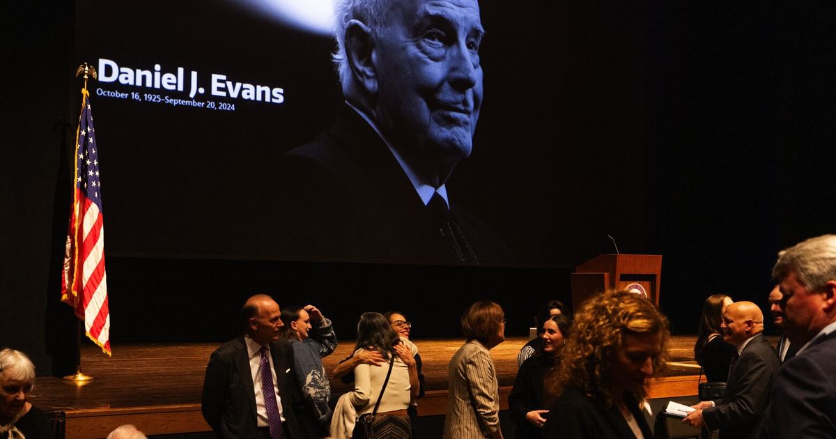 Watch: Former WA Gov. Dan Evans’ memorial | The Seattle Times
