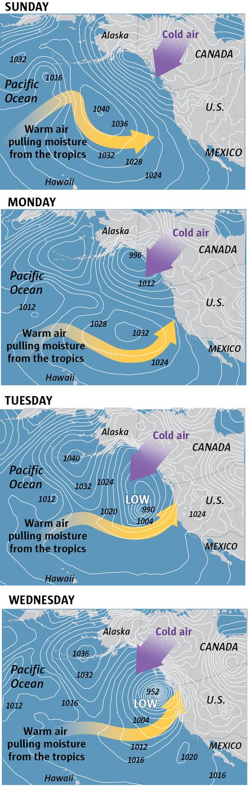 How a powerful bomb cyclone ravaged the Northwest | The Seattle Times