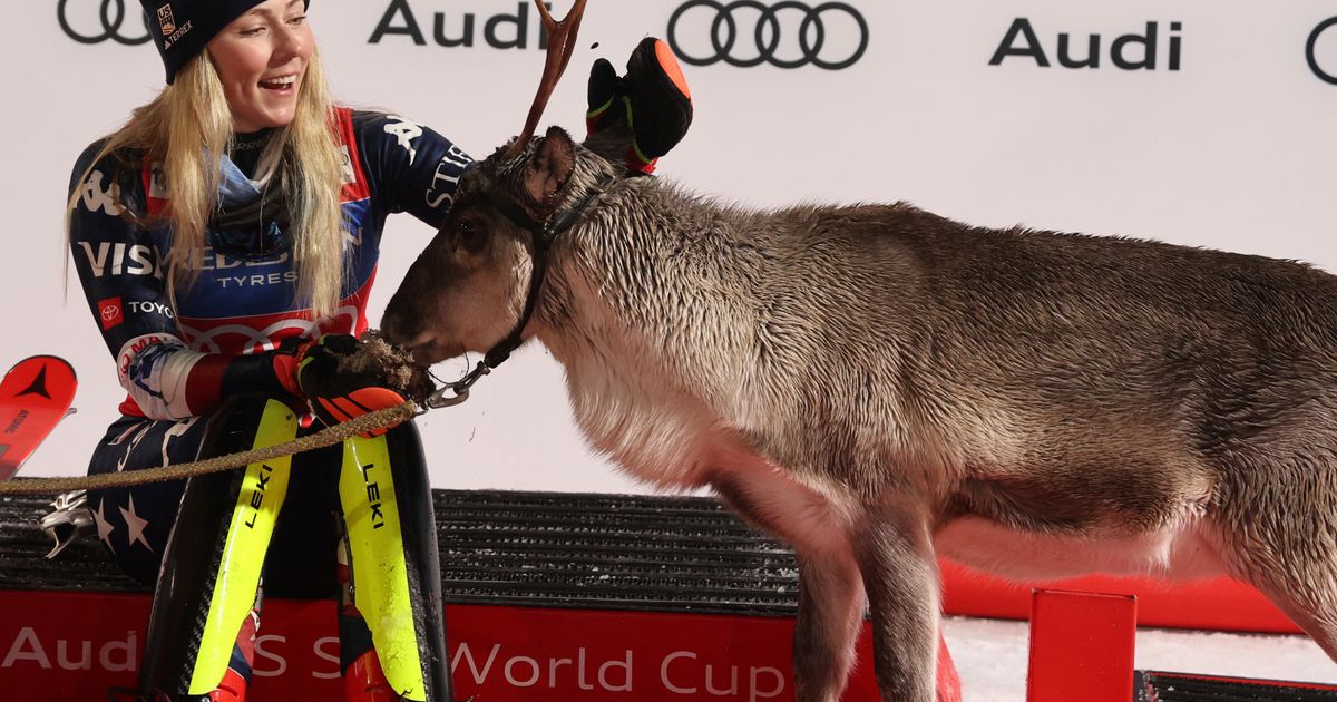 US skier Mikaela Shiffrin wins 1st World Cup slalom of season for her ...