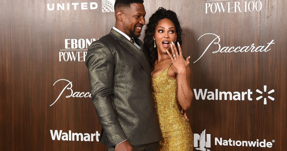 Actors Jonathan Majors and Meagan Good are engaged. She backed him ...
