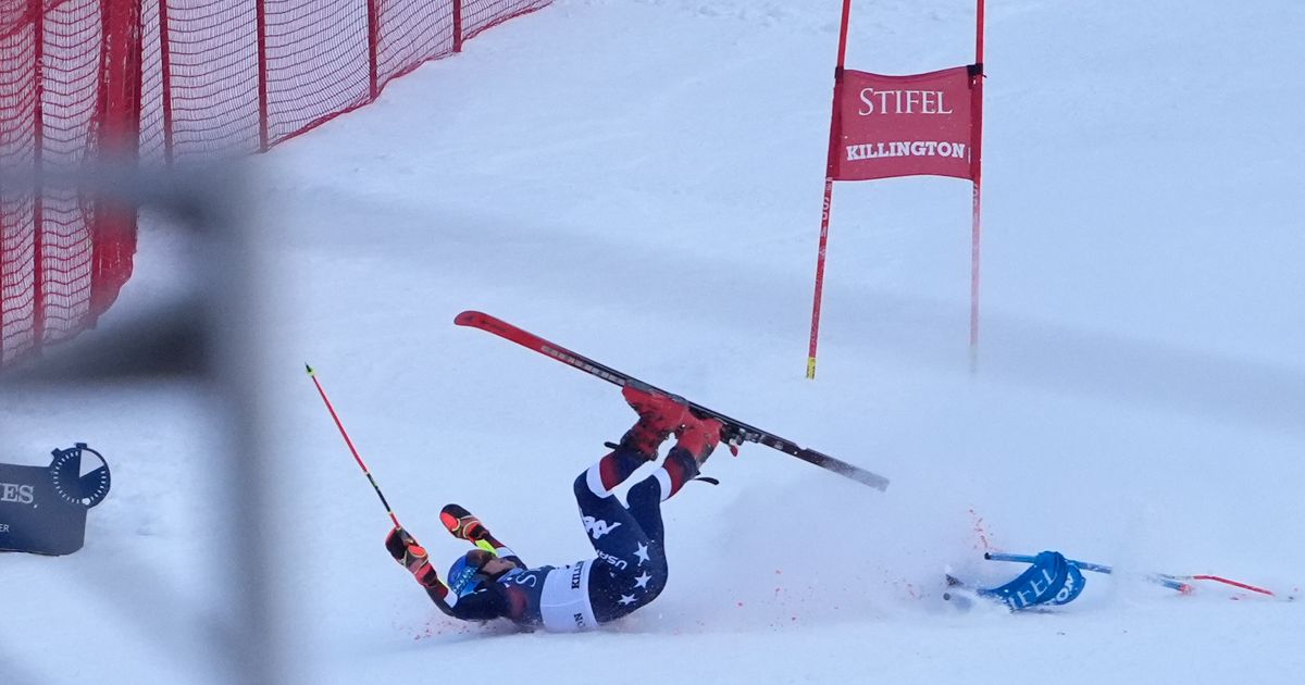 Mikaela Shiffrin suffers abrasion on hip during crash on final run of ...