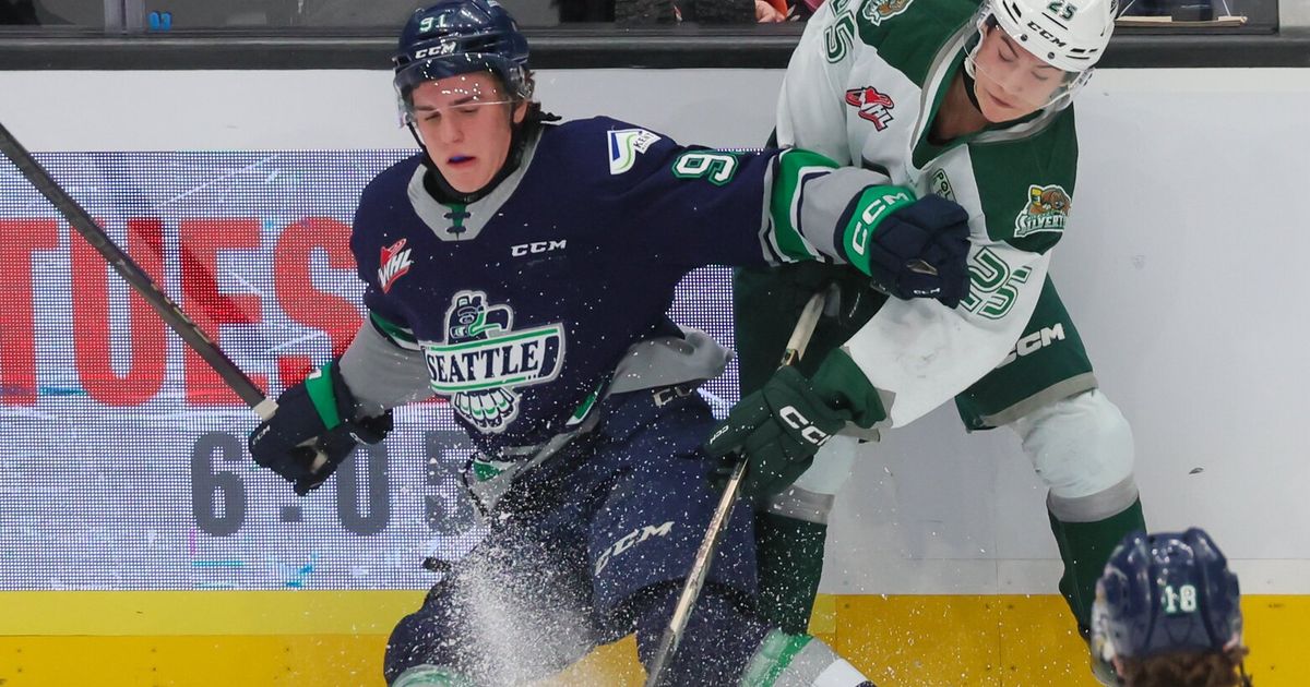 WHL-best Silvertips beat Thunderbirds in annual Battle of the Sound ...