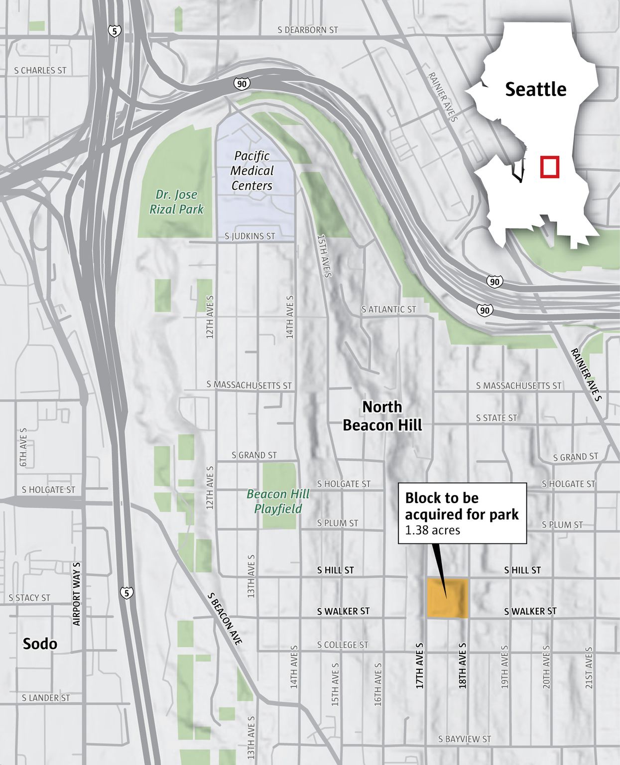 Seattle to buy Beacon Hill block for new park to close green-space gap ...