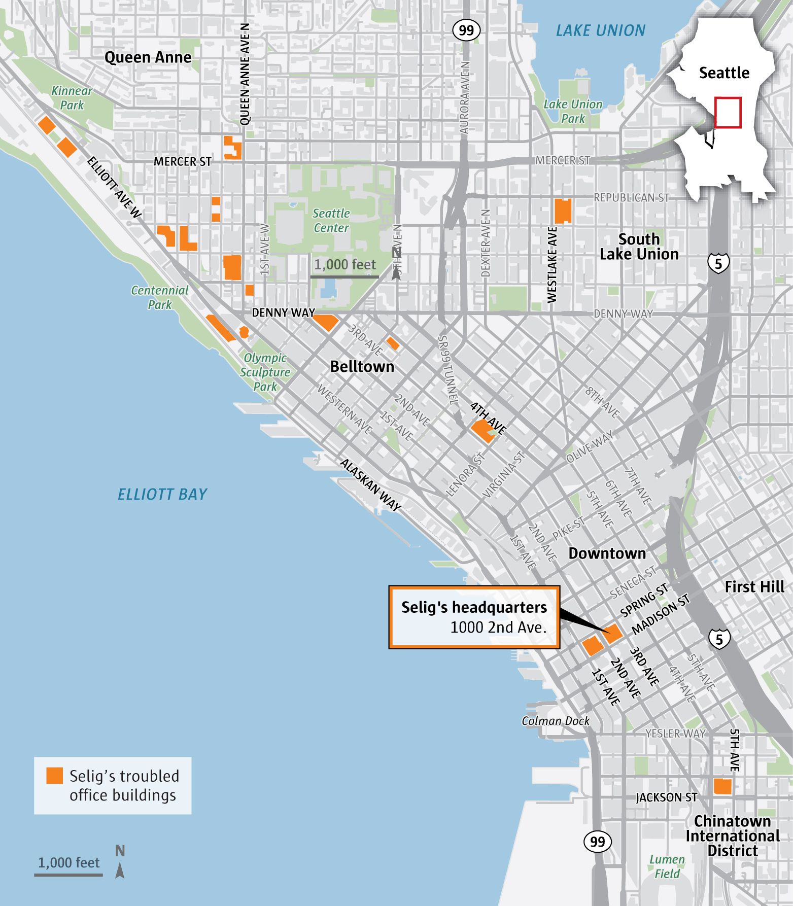 Seattle mogul Martin Selig can’t repay $379M loan as office market ...