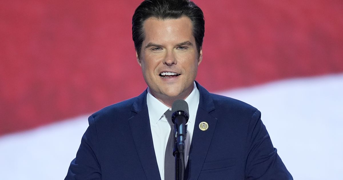 After withdrawing as attorney general nominee, Matt Gaetz lands a talk ...