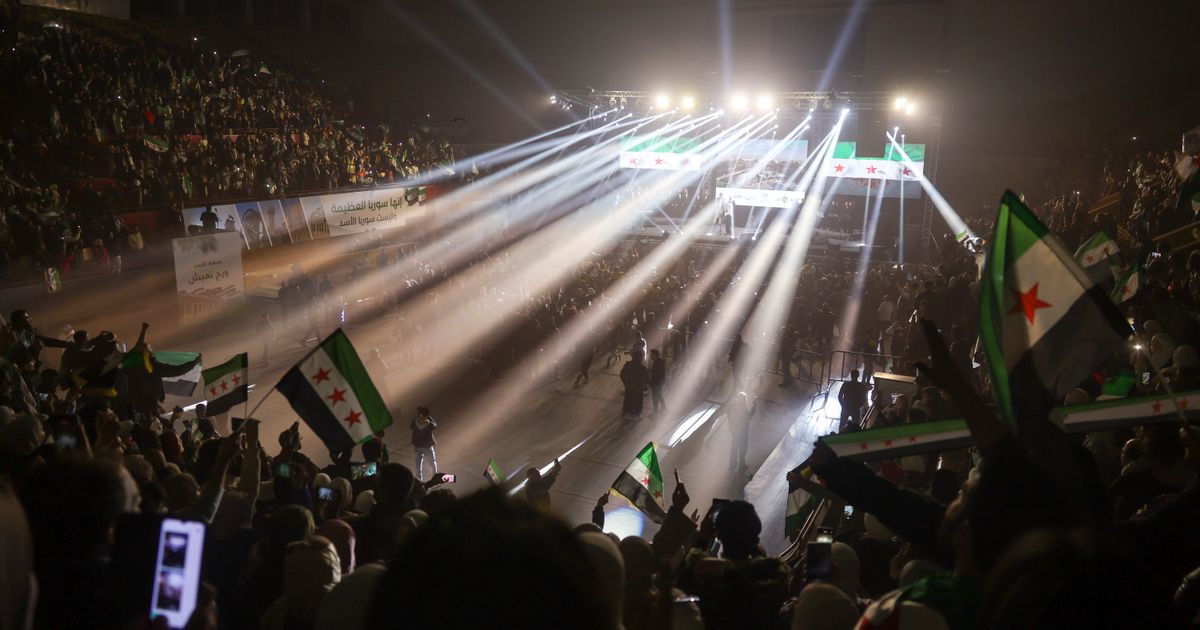 Syrians celebrate a month since Assad’s overthrow with revolutionary ...