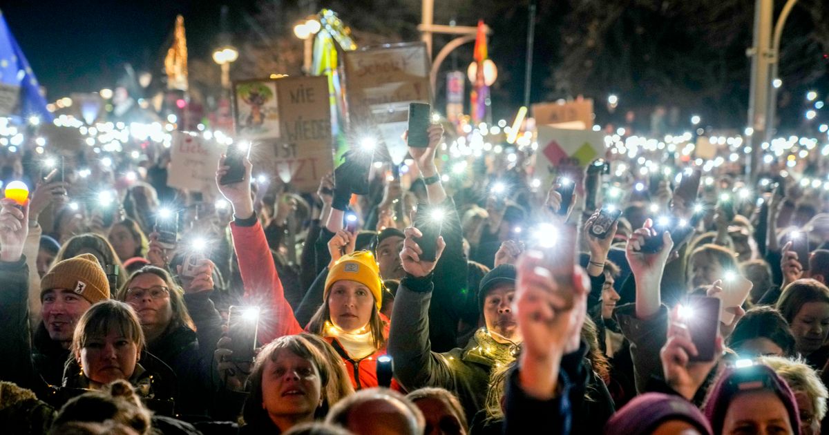 Thousands in Germany protest the rise of the far right ahead of next ...