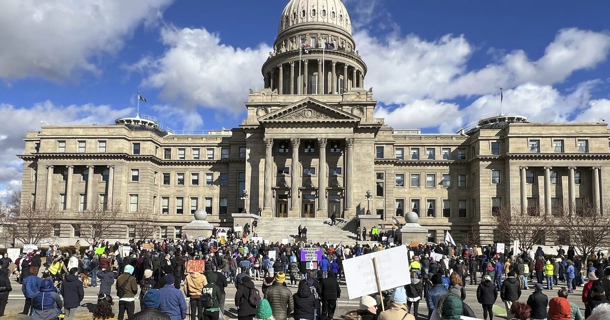 Protesters in cities across the US rally against Trump’s policies ...