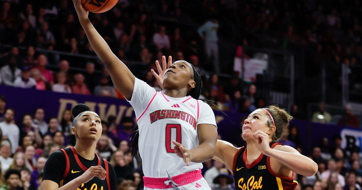 Washington Huskies women stifle star JuJu Watkins, but can’t hold lead ...