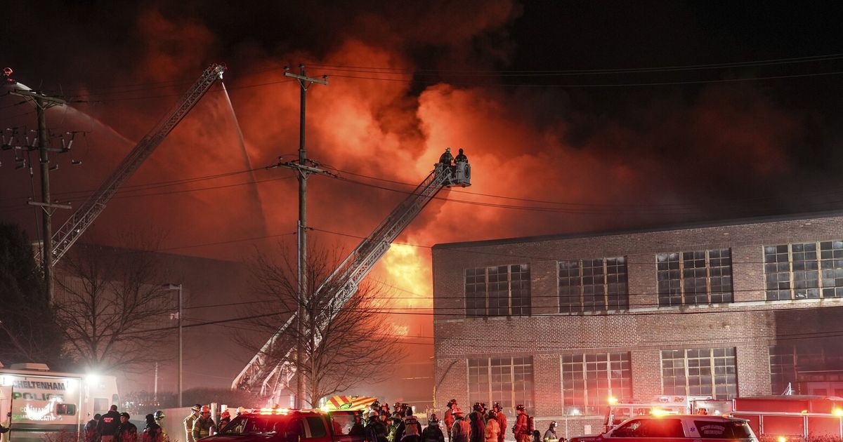 Massive fire at Pennsylvania aerospace plant prompts shelter-in-place ...