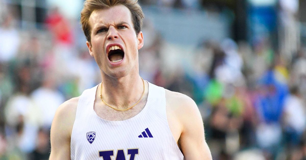 Joe Waskom, two-time NCAA 1,500 champ for Washington Huskies, aiming ...