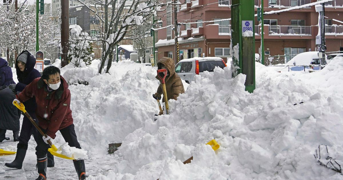 Parts of northern Japan have 4 feet of snow and more is falling | The ...