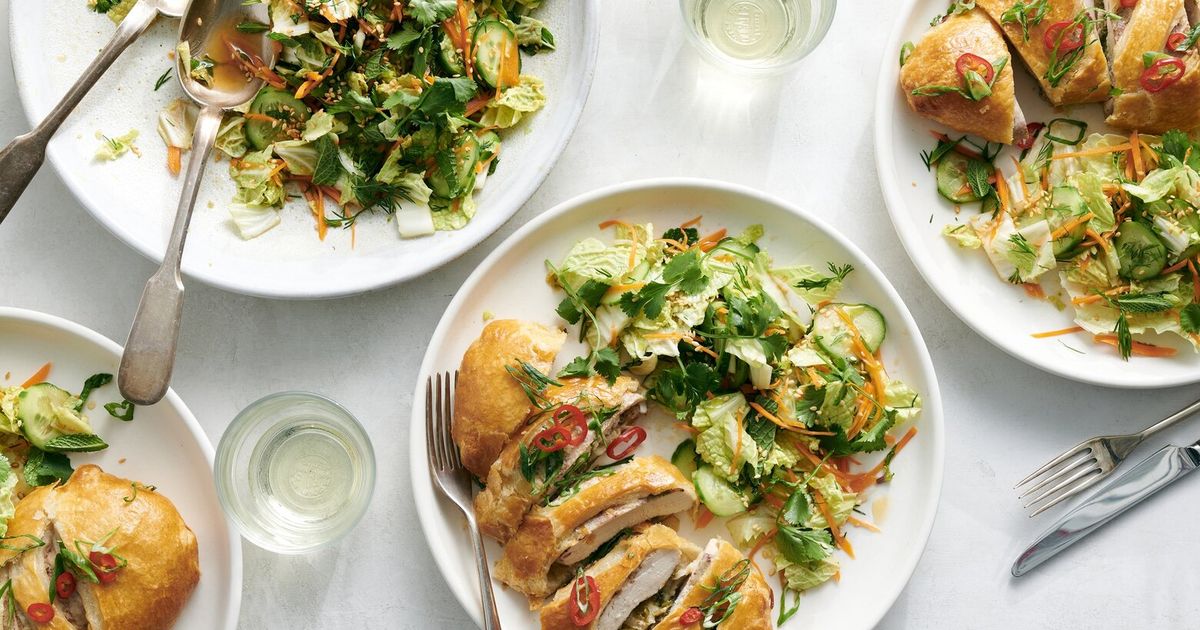 This simple dinner menu is a beautiful symphony of bright, fresh notes ...
