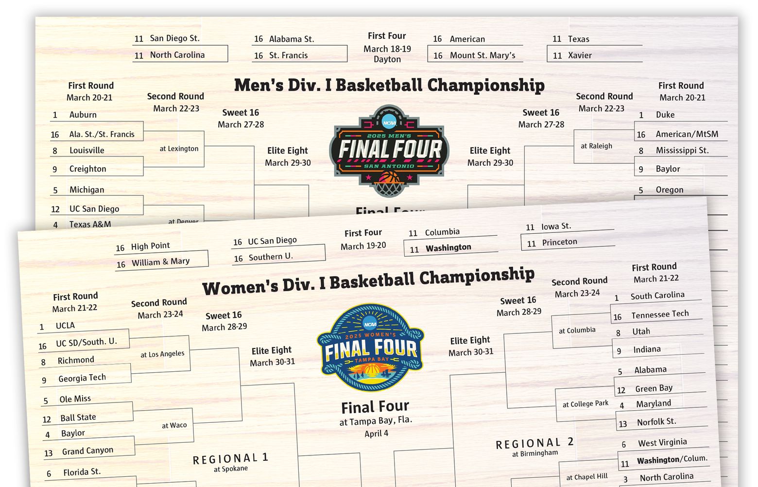 NCAA men’s tournament in Seattle: Here are teams and first-round ...