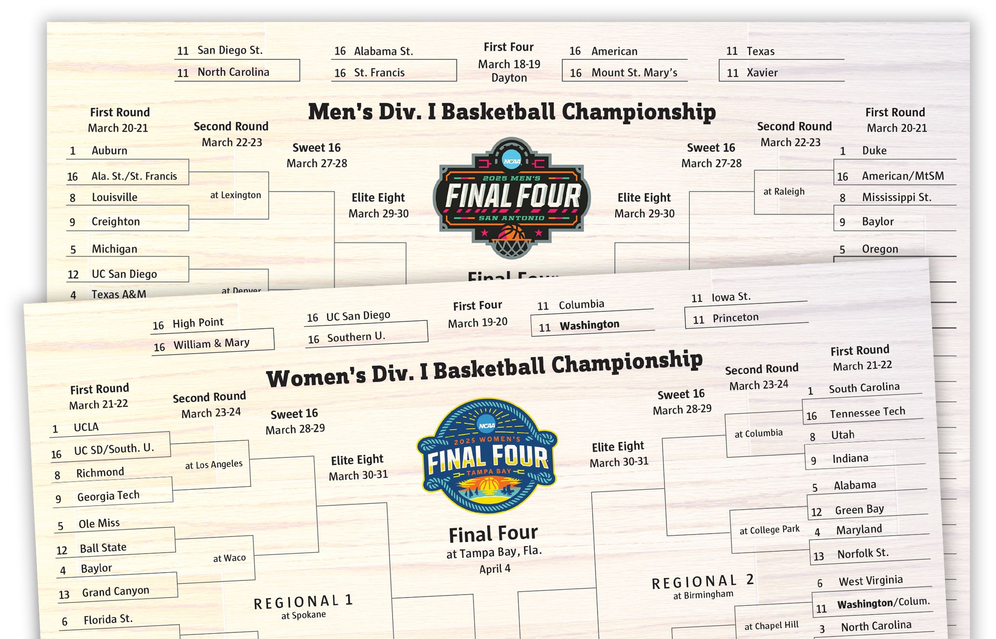 NCAA men’s tournament in Seattle: Here are teams and first-round ...