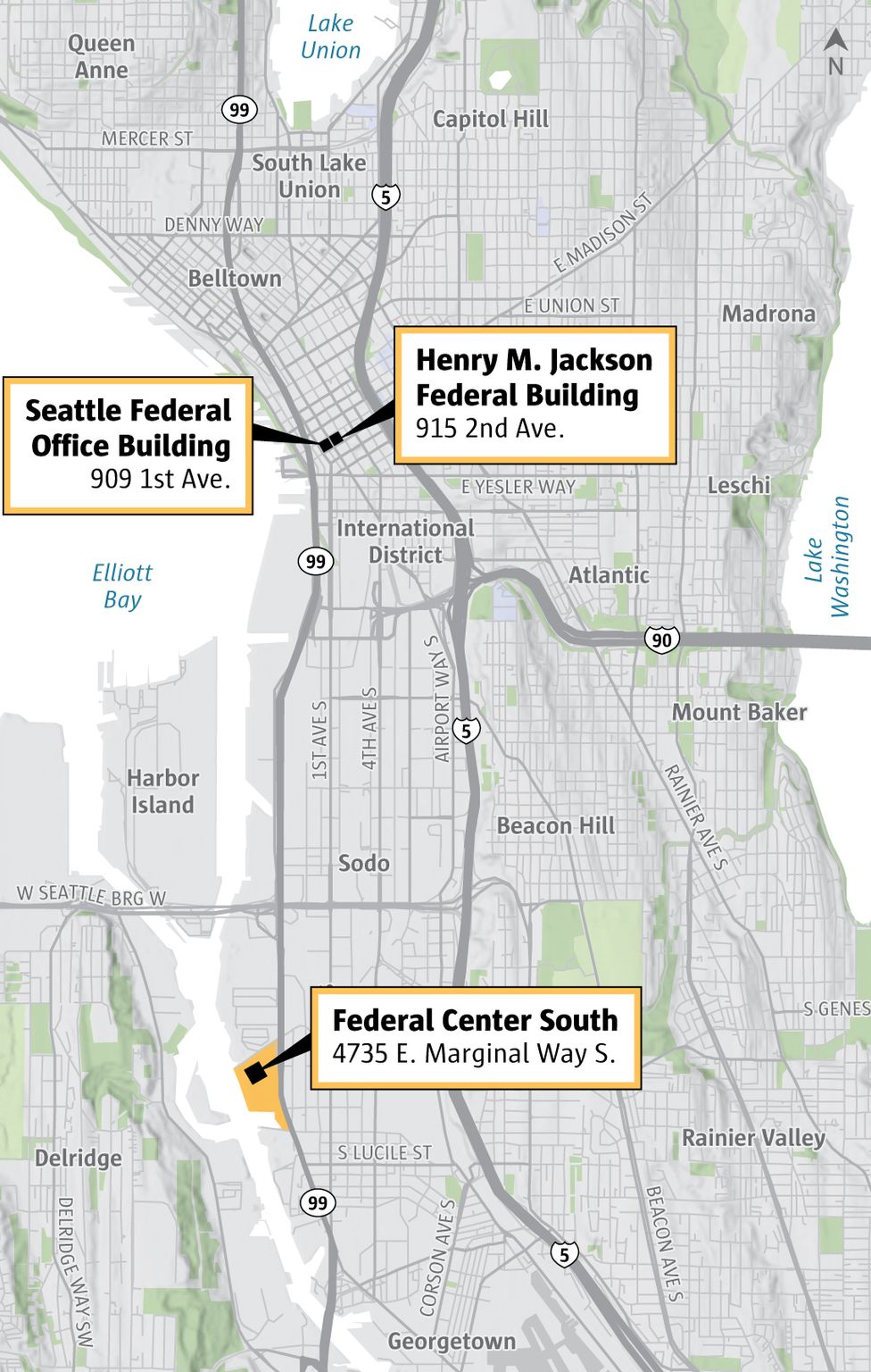 Seattle federal buildings on Trump administration’s list for potential ...