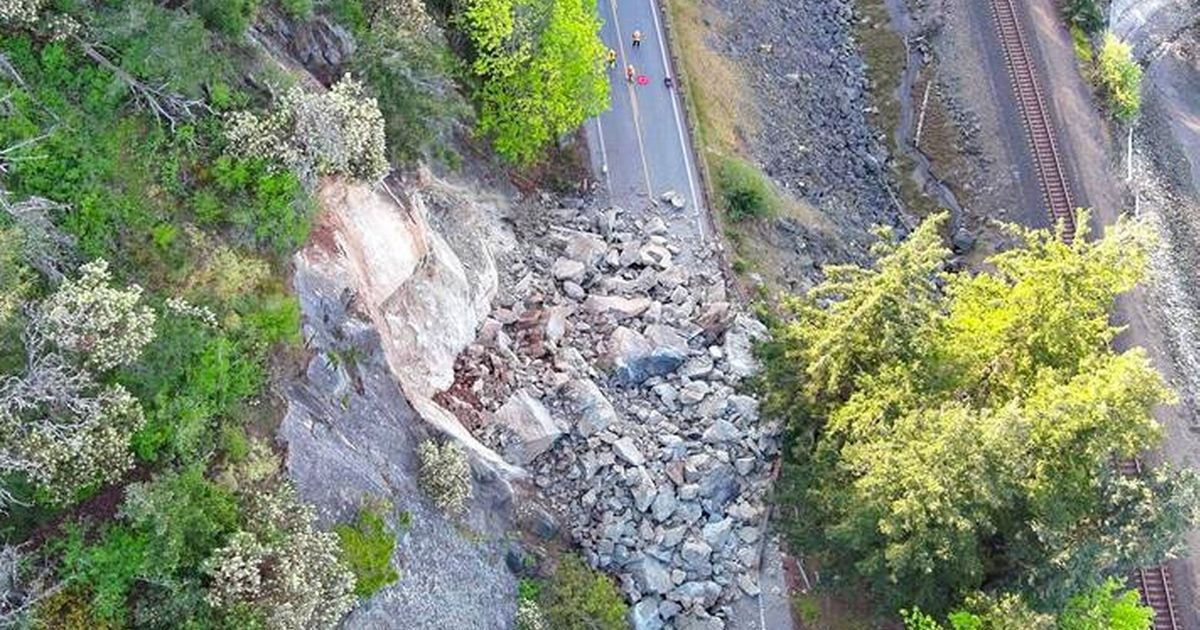 More rocks fall on Chuckanut Drive; unclear when road will reopen | The ...