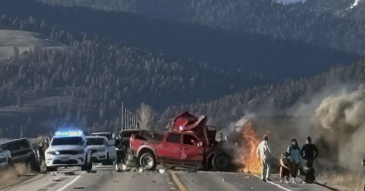 7 people are dead after a truck and tour van collided near Yellowstone ...