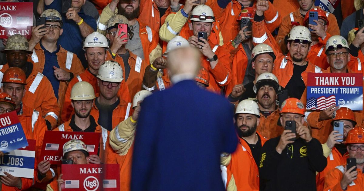 Trump tells US steelworkers he’s going to double tariffs on foreign ...