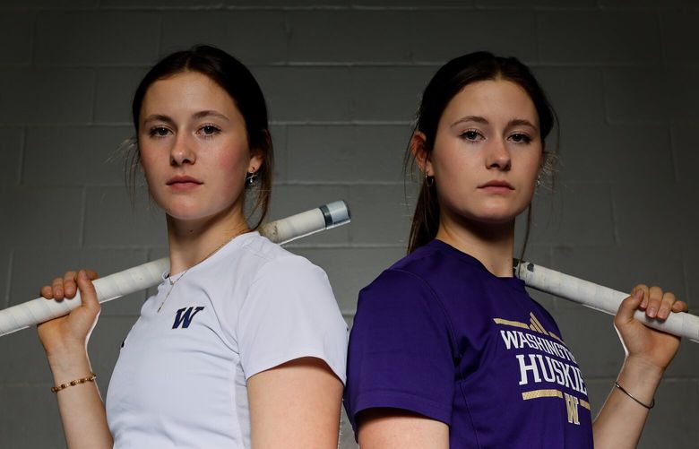 Moll sisters, UW’s record-breaking pole-vault twins, finish sixth at ...