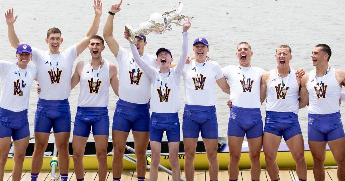 Washington men row to program’s 21st national title | The Seattle Times