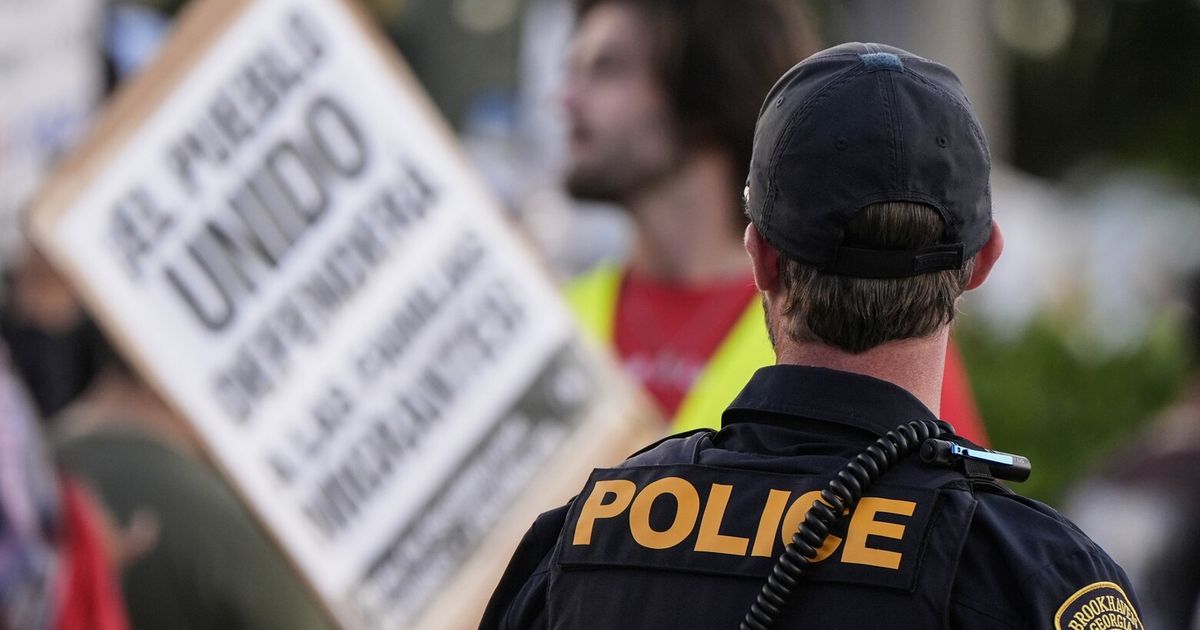 Protests over immigration raids pop up across the US with more planned ...