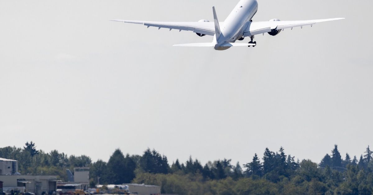 Boeing’s fifth 777-9, part of delayed 777X family, takes first flight ...