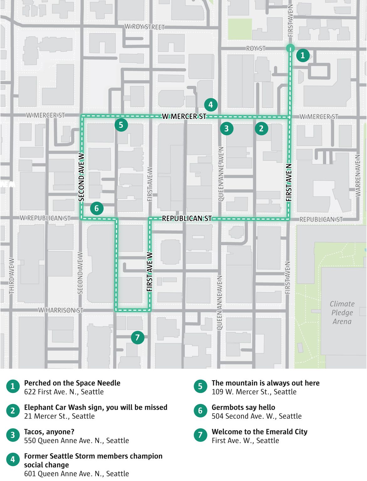 Queen Anne mural walk: See vibrant art of the Space Needle and more ...