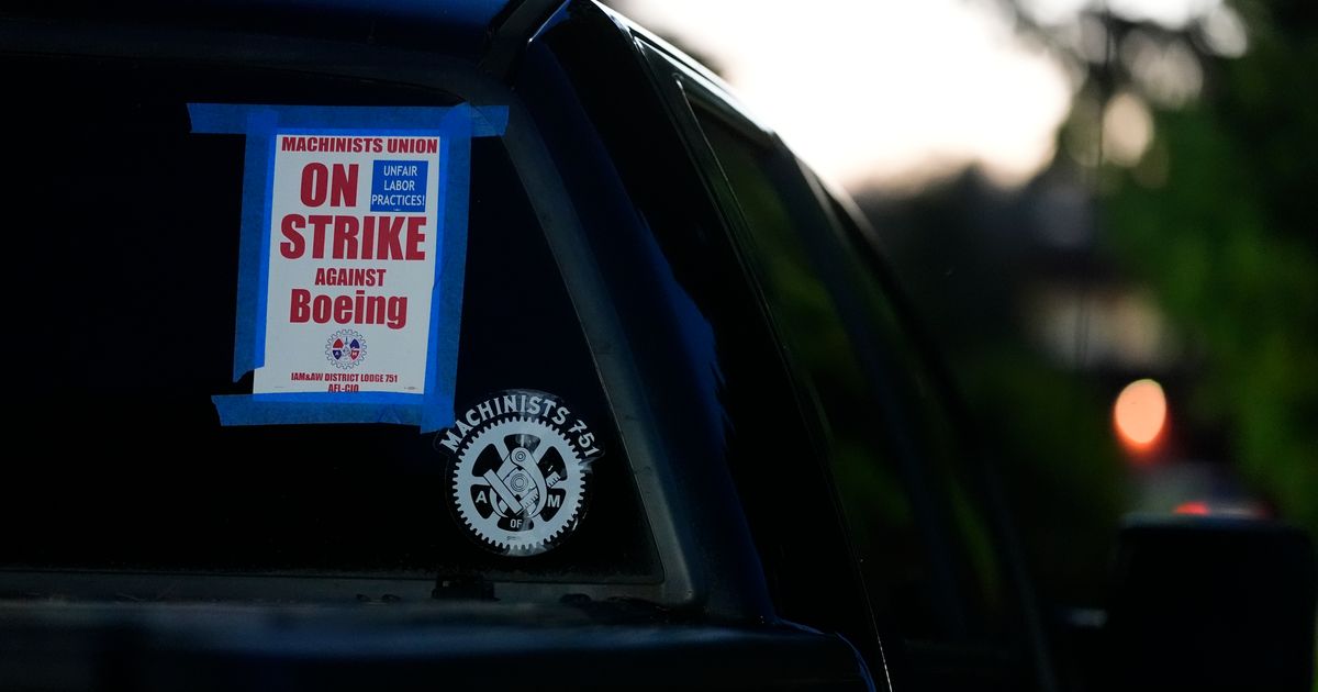 Thousands of Boeing workers who build fighter jets and weapons go on ...
