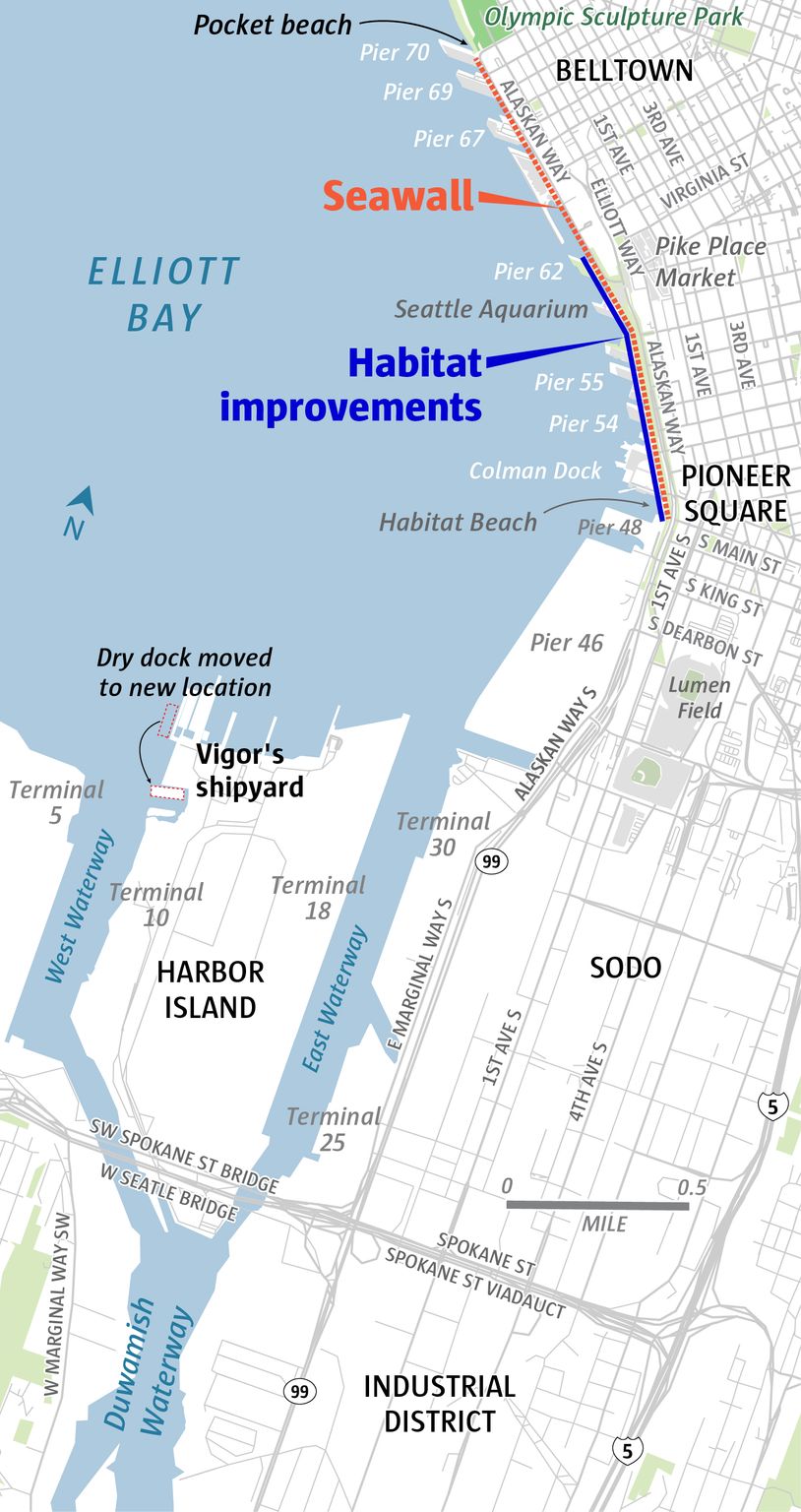 Seattle’s new waterfront is alive — if you know where to look | The ...