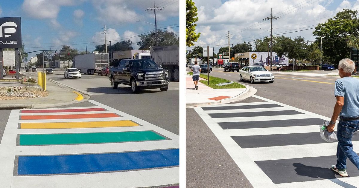 Pulse nightclub memorial crosswalk painted over in ‘cruel political act ...