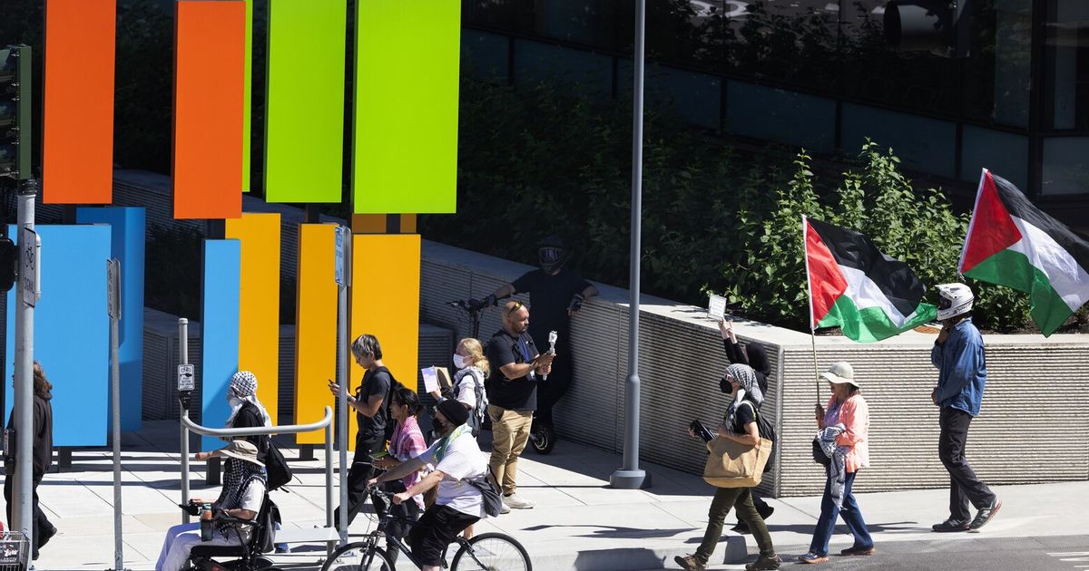 Protesters breach Microsoft president’s office, decrying ties to Israel ...