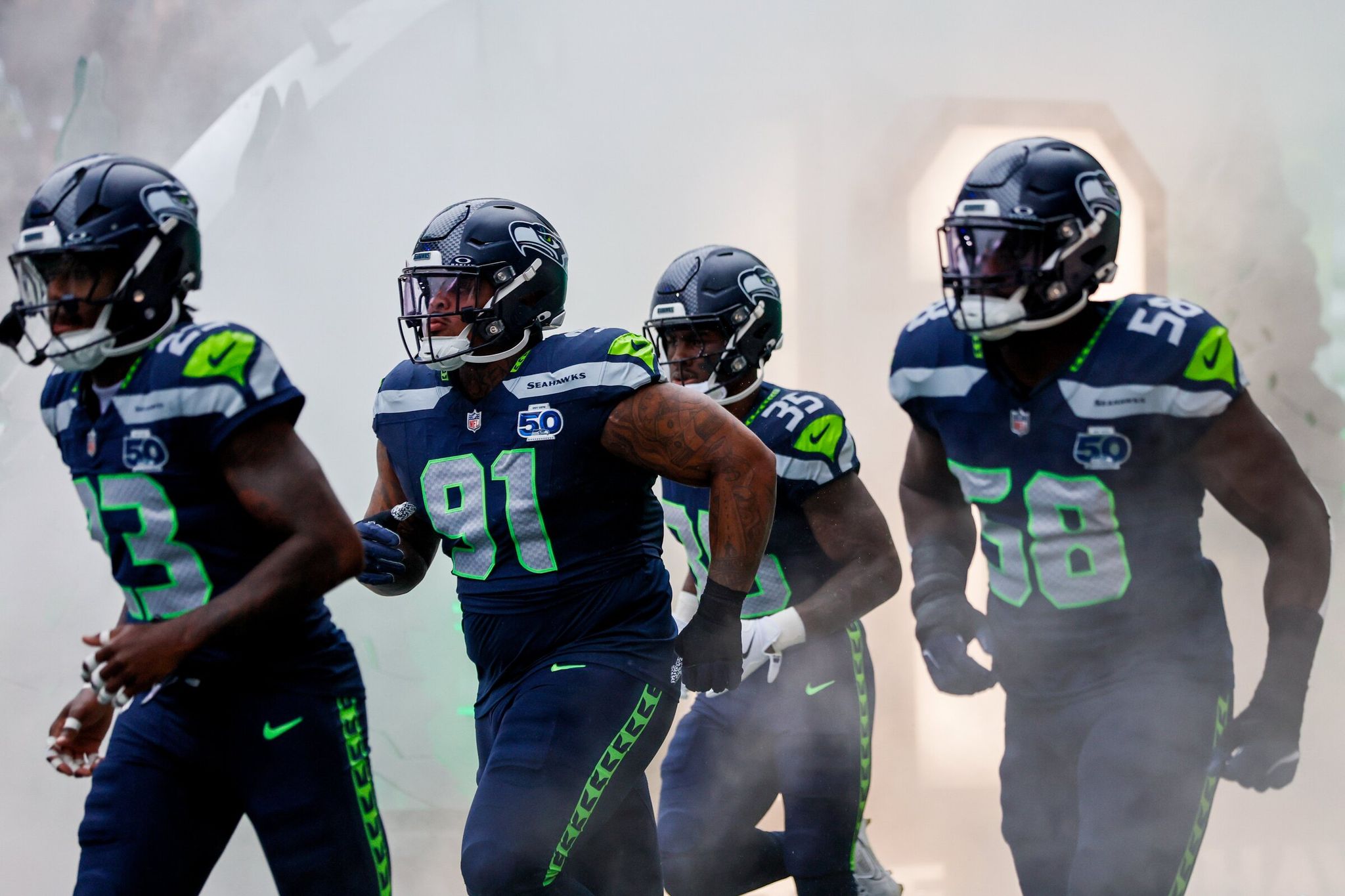 Seahawks reveal new ‘Rivalry’ uniform combo | The Seattle Times