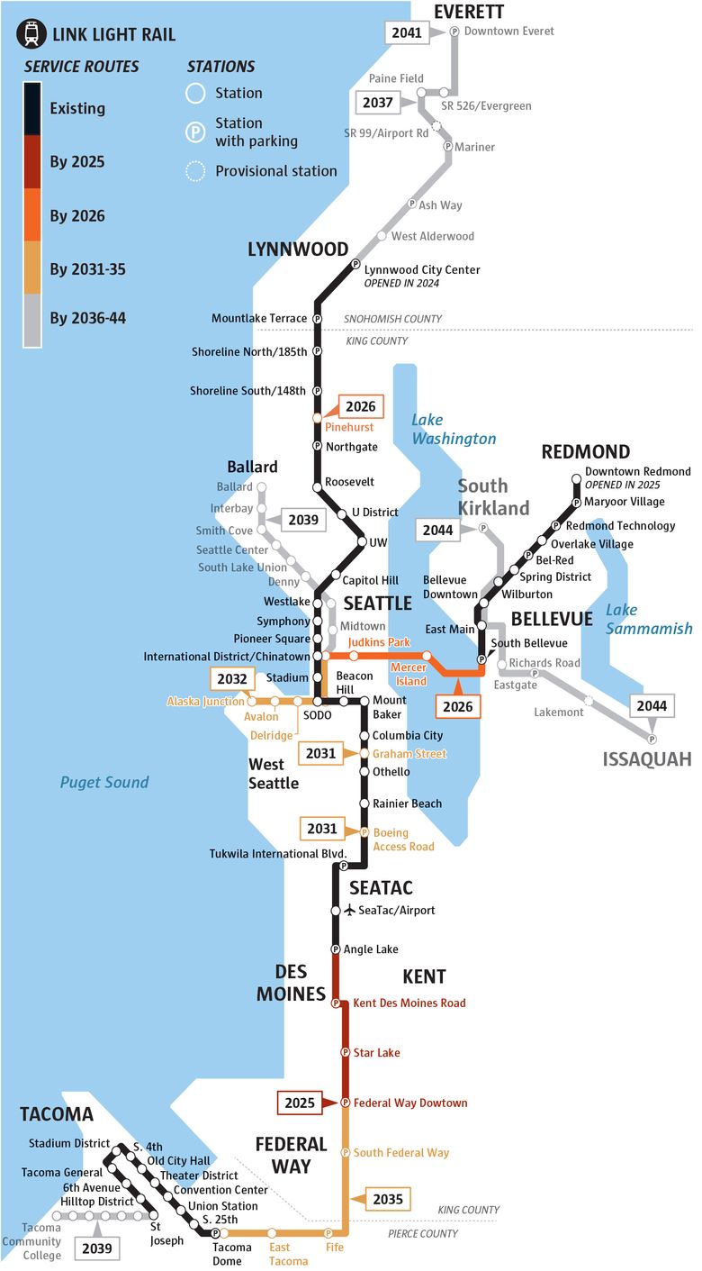 Sound Transit’s expansion plans balloon by up to $35 billion | The ...